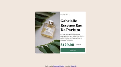 Responsive product card preview using html and css coding challenge solution | Frontend Mentor