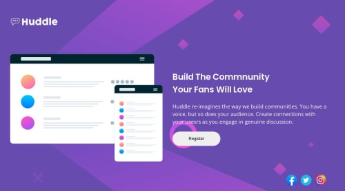 Frontend Mentor | Huddle Landing Page / HTML & CSS ByGerardoAG coding ...