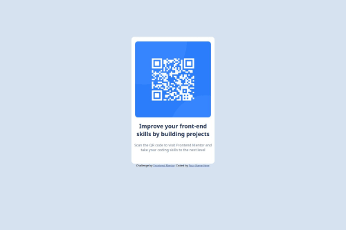 Frontend Mentor | QR Code coding challenge solution