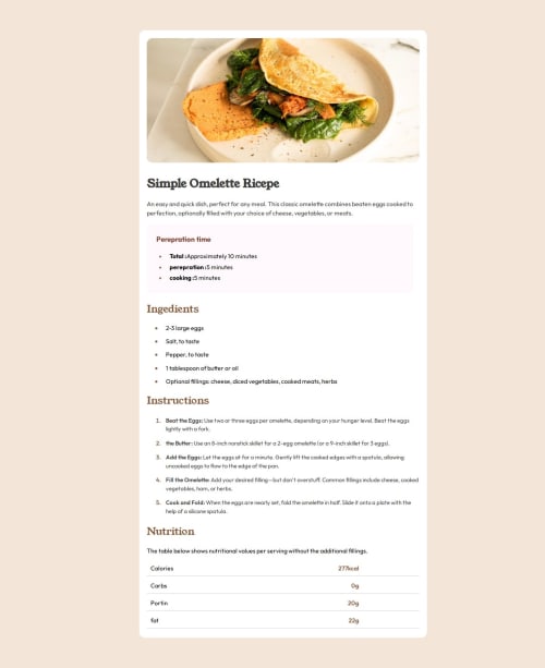 Frontend Mentor | Responsive single page coding challenge solution