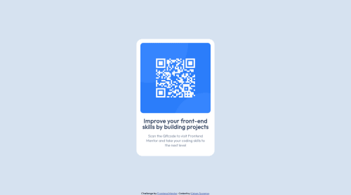 Frontend Mentor | Responsive QR code component coding challenge solution
