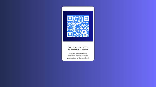 Frontend Mentor | Responsive QR code webpage using HTML and CSS coding ... Frontend Mentor | Responsive QR code webpage using HTML and CSS coding ...