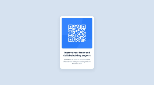 Frontend Mentor | Frontend Mentor | QR Code coding challenge solution