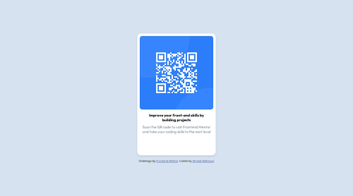 QR Code Component Using HTML and CSS coding challenge solution