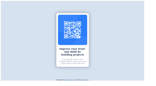 Frontend Mentor | Simple QR Code Component built with flexbox coding challenge solution