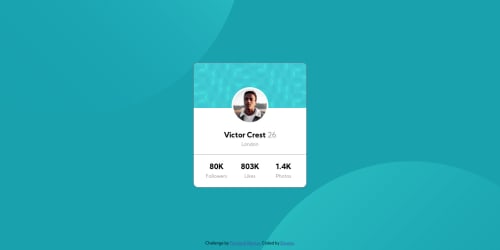 Frontend Mentor | Profile card component solution using grid and flexbox coding challenge solution