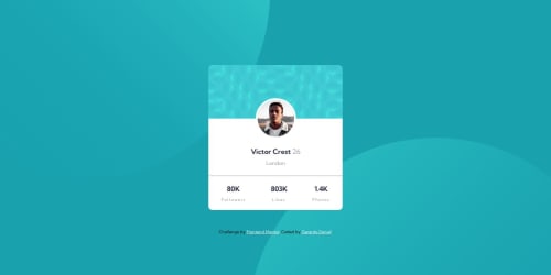 Frontend Mentor | Profile Card using HTML, CSS with Flex coding ...