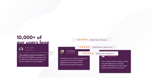 Frontend Mentor | html-css :social-proof-section coding challenge solution