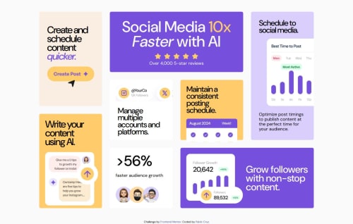 Responsive page using CSS Grid and Tailwind CSS coding challenge solution | Frontend Mentor
