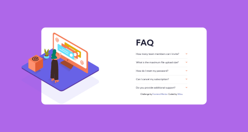 Frontend Mentor Faq Accordion Card Using Tailwindcss Coding Challenge