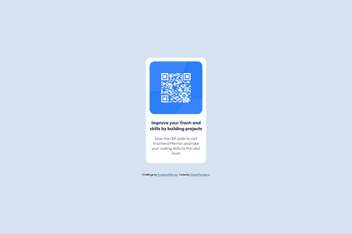 Simple little QR code coding challenge solution | Frontend Mentor