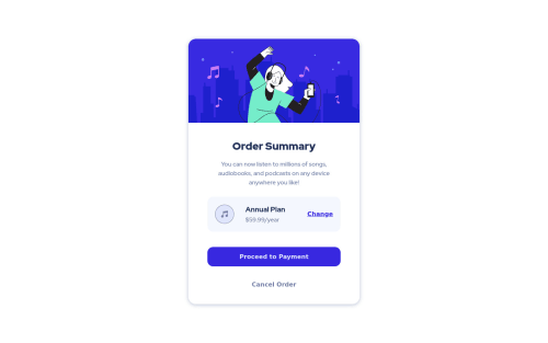 Frontend Mentor | Order-summary-component coding challenge solution