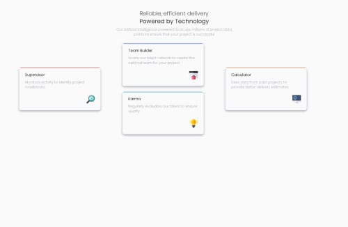 Frontend Mentor | four-card-feature-section-master coding challenge solution