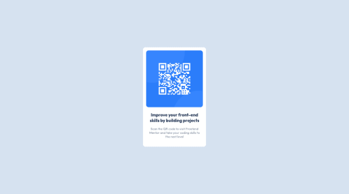 Frontend Mentor | QR code component using flexbox coding challenge solution