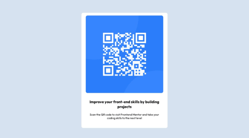 Frontend Mentor | React & Typescript QR Code Component coding challenge solution