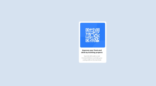 Frontend Mentor | QR code card using html css coding challenge solution