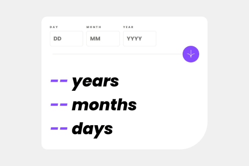 Frontend Mentor | Age Calculator App using React coding challenge solution