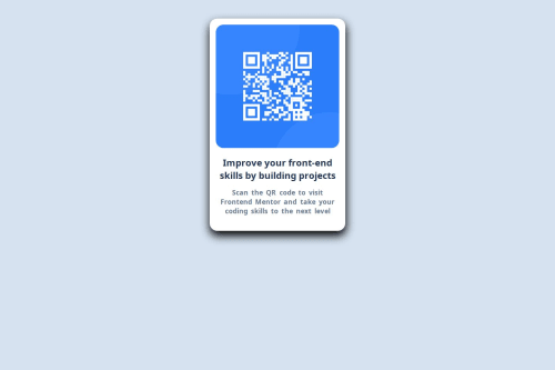 Frontend Mentor | Responsive-QR-Code-component coding challenge solution