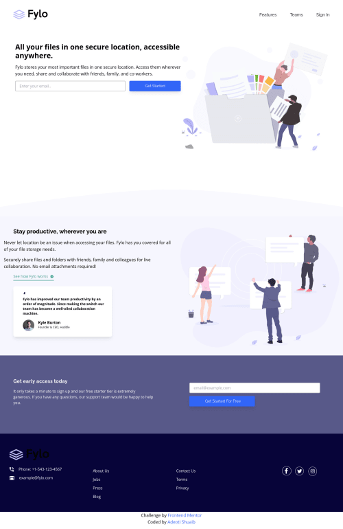 Frontend Mentor | Responsive landing page using Tailwind CSS coding challenge solution