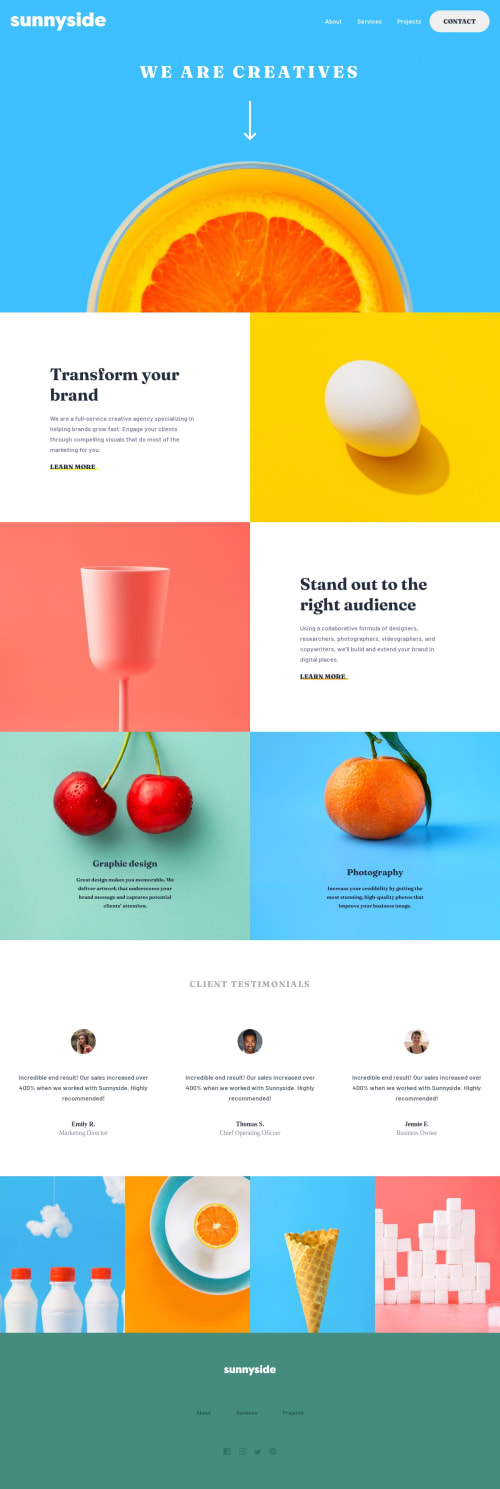 Frontend Mentor | página responsiva coding challenge solution