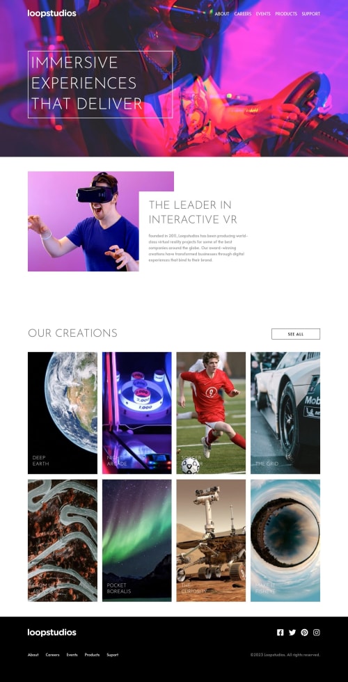 Frontend Mentor | Loopstudios landing page with ReactJS + Vite coding challenge solution