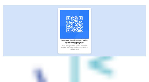 Frontend Mentor | Responsive QR Scan-Code page with CSS flexbox coding challenge solution
