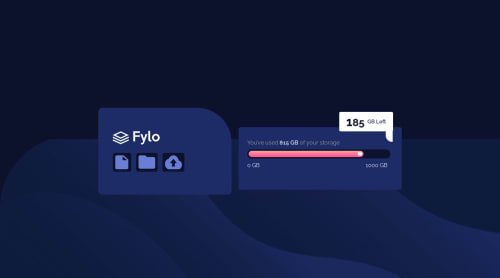Frontend Mentor | Basic Fylo data storage challenge coding challenge solution