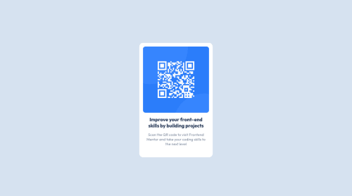 Frontend Mentor | QR code component using HTML & CSS coding challenge solution