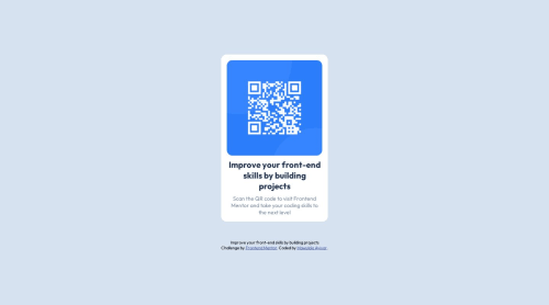 qr-code-component using html and css coding challenge solution