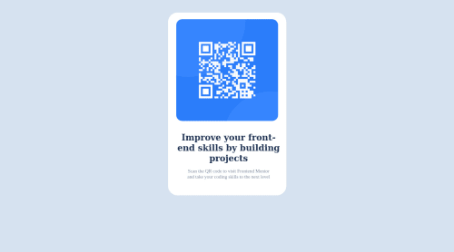 Frontend Mentor | QR component card using CSS and HTML coding challenge solution