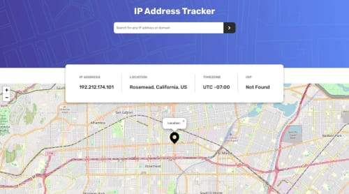 Frontend Mentor | IP Address Tracker coding challenge solution