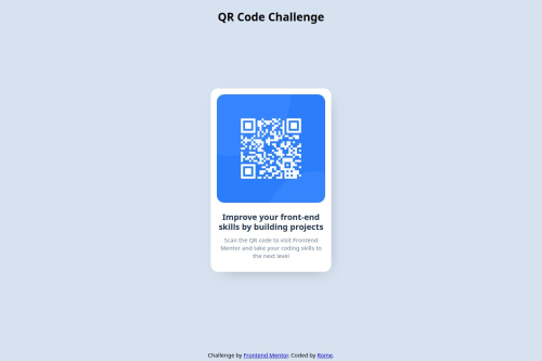 Frontend Mentor | QR code challenge using HTML and CSS coding challenge solution