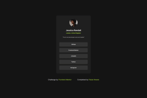 Frontend Mentor | Responsive Social Profile Card using HTML, CSS & Bootstrap coding challenge ...
