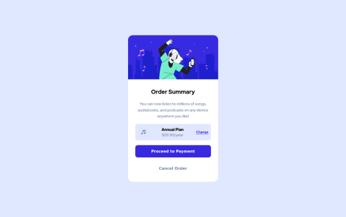 Frontend Mentor Order Summary Card Html Css Coding Challenge Solution