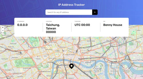 ip-address-tracker-master-main.vercel.app using React coding challenge solution