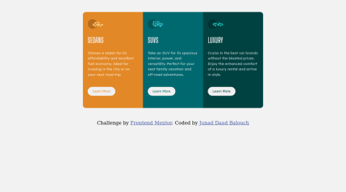 3-column preview card component using HTML and CSS coding challenge ...