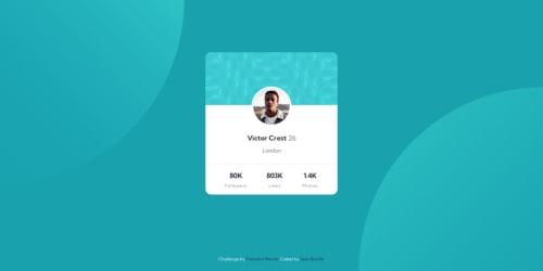 Frontend Mentor | Profile card component using CSS Grid and Flexbox coding challenge solution