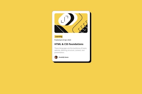 Frontend Mentor Blogcard Challenge With Flexbox Animations And Css Insights Coding Challenge