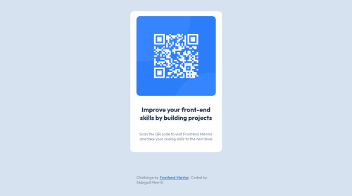 Frontend Mentor | Qr Code Component Challenge coding challenge solution