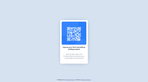 Frontend Mentor | QR Code Component Using Flexbox coding challenge solution