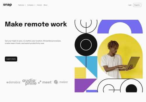 Frontend Mentor | intro section with dropdown navigation...using CSS Grid & Flexbox coding ...