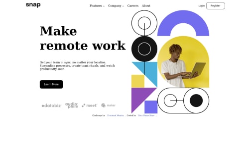 Frontend Mentor Intro Section With Dropdown Menu Coding Challenge