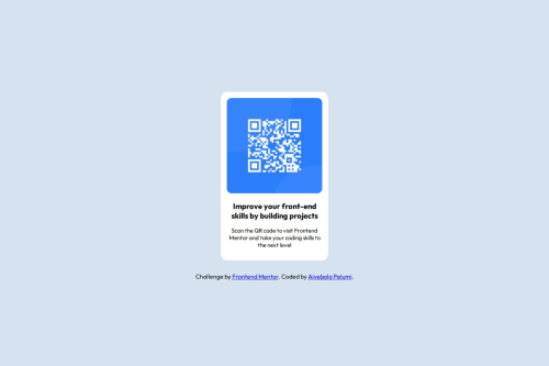 Responsive Qr-code website using CSS coding challenge solution | Frontend Mentor