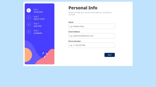 Multi-Step-Form coding challenge solution | Frontend Mentor