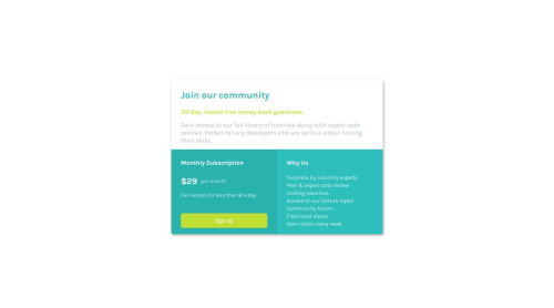 Frontend Mentor | Responsive webpage for price card challenge coding ... Frontend Mentor | Responsive webpage for price card challenge coding ...