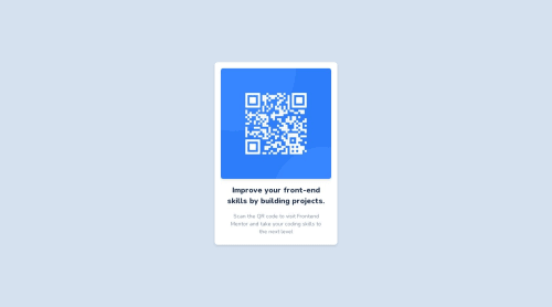 Frontend Mentor | flex box QR code and text with tailwind/nextjs coding challenge solution