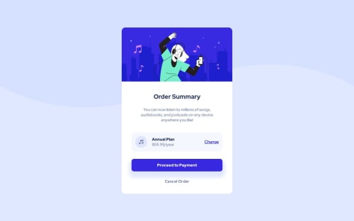 order-summary-component-main coding challenge solution | Frontend Mentor