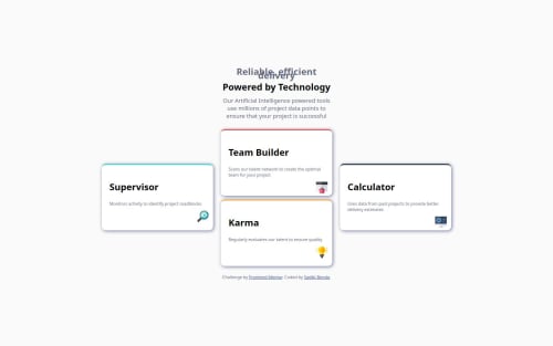 Frontend Mentor | Four card feature section coding challenge solution