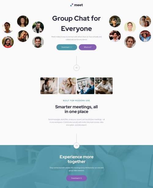 Frontend Mentor | Responsive Meet Landing Page coding challenge solution