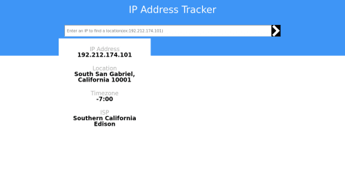 Frontend Mentor | ip address tracker coding challenge solution